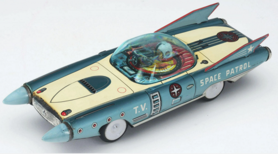 WOW! The TV Space Patrol Toy Car Sold at Morphy Auctions for (Scroll ...