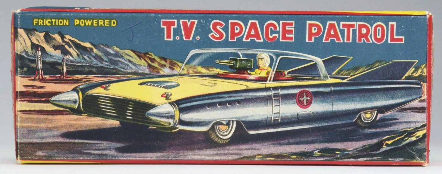 WOW! The TV Space Patrol Toy Car Sold at Morphy Auctions for (Scroll ...