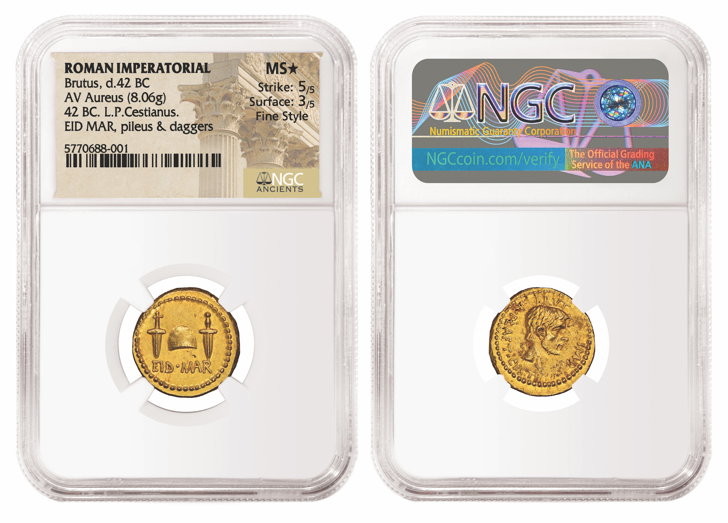 A Gold Eid Mar Coin-THE Most Desirable Ancient Coin-Could Fetch ...