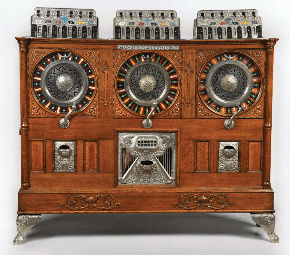 A Triple Caille Slot Machine-One of the Rarest Vintage Coin-op Machines ...